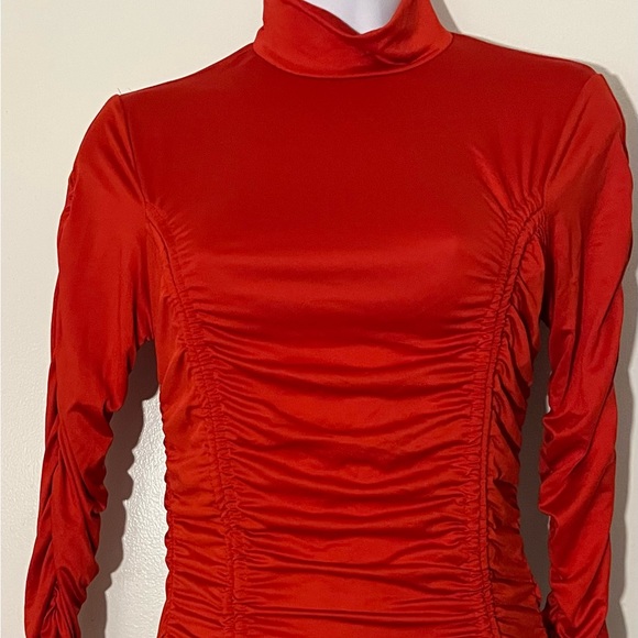 Tops | Red Tight Fitted Blouse | Poshmark